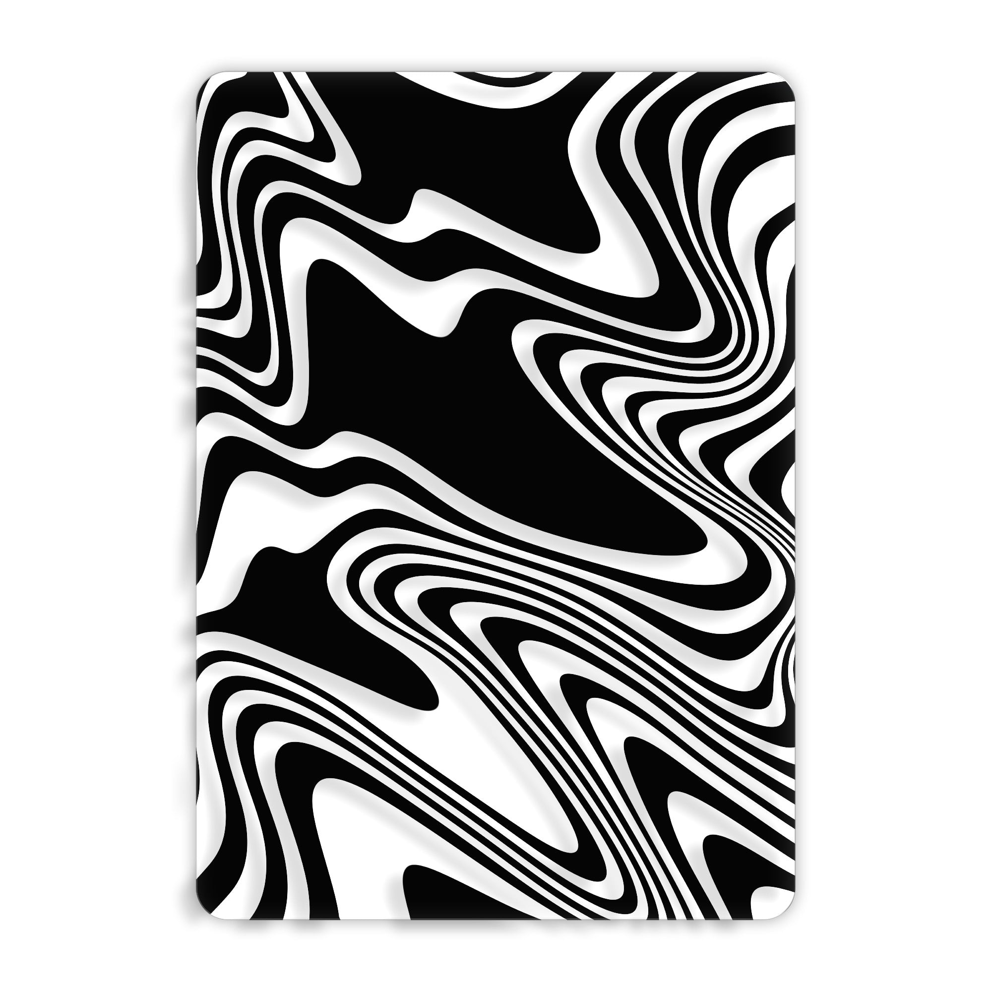 Black and White Abstract Acrylic Poster – The Artist Cave